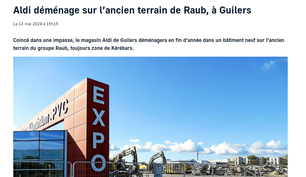 Article du Télégramme 🗞️ - Groupe Raub